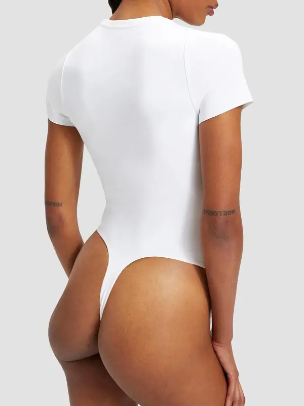 Good American Sculpting Tee Bodysuit - White