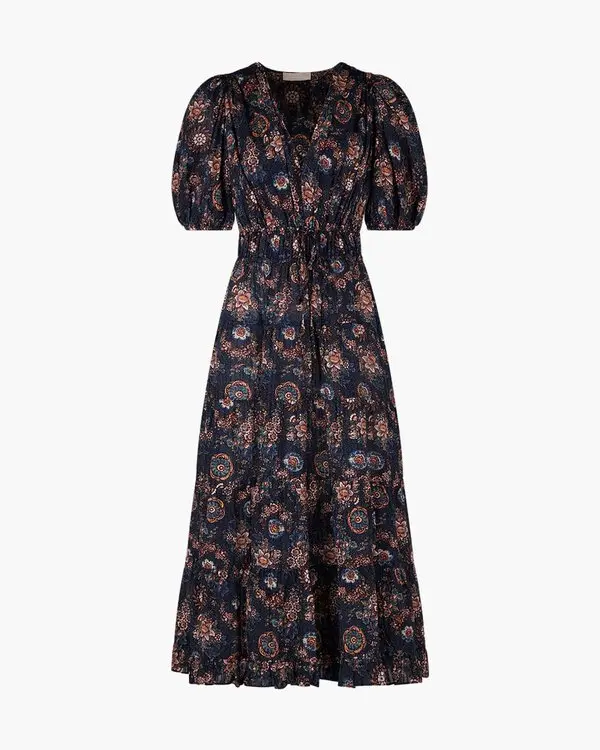 Ulla Johnson Midi Thelma Dress - Twilight | Editorialist