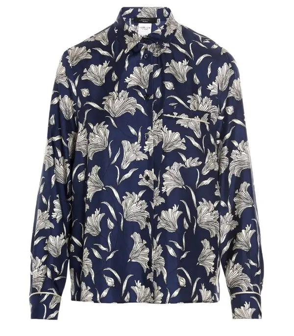 Max Mara Rodesia Blue Floreal Shirt