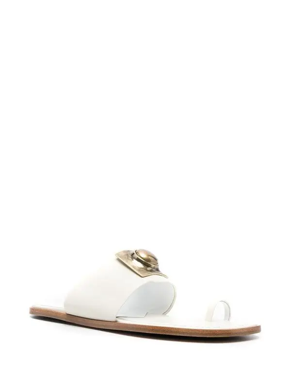 Etro Crown Me Leather Sandals