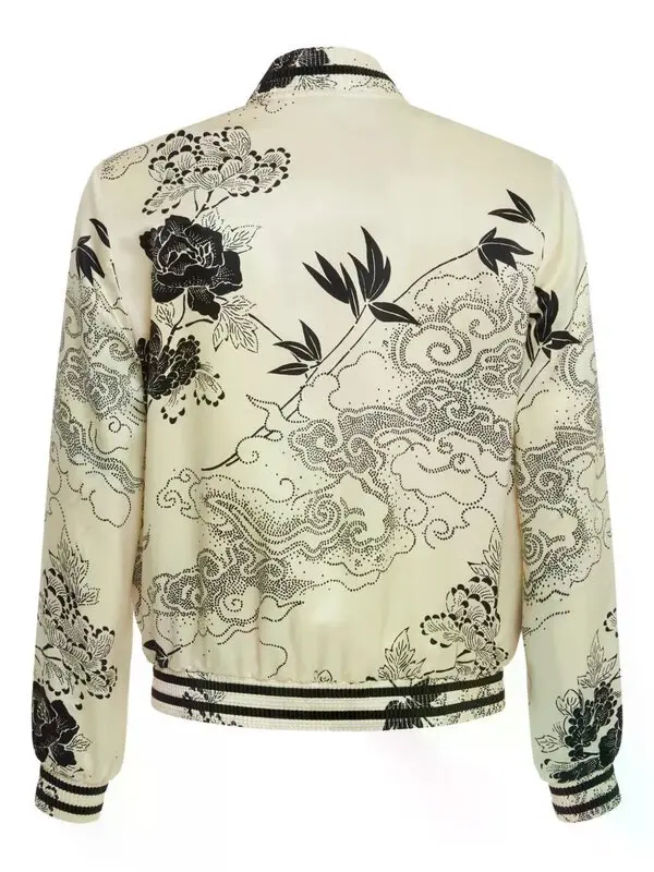 Saint Laurent Floral-print Bomber Jacket