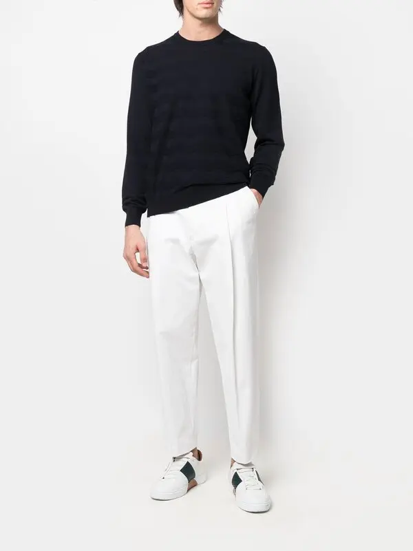 Corneliani Round-neck Knit Jumper - Blue