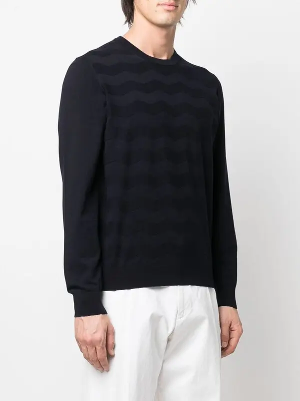 Corneliani Round-neck Knit Jumper - Blue