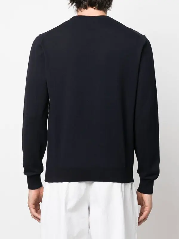 Corneliani Round-neck Knit Jumper - Blue