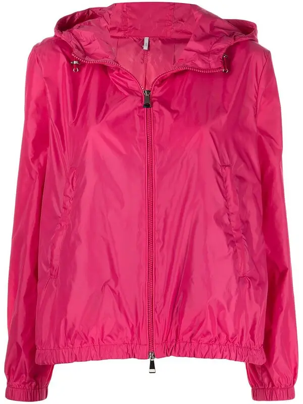 Moncler Hooded Lightweight Rain Jacket - Pink
