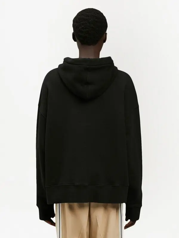 Palm Angels Broken Palm Printed Hoodie - Black