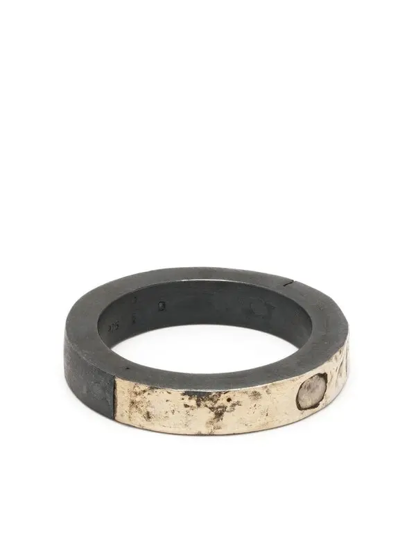 PARTS OF FOUR Sistema Two-tone Ring - Silver