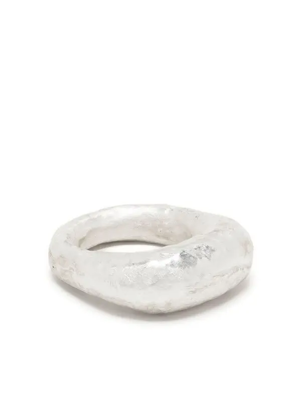 PARTS OF FOUR Mountain Hand-hammered Ring - Silver