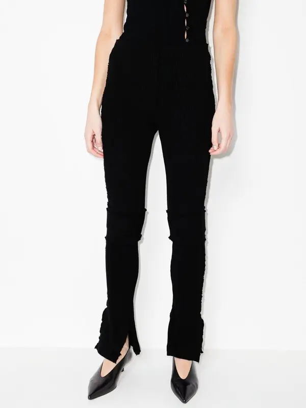 TALIA BYRE Knitted Flared Trousers