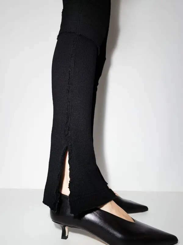 TALIA BYRE Knitted Flared Trousers