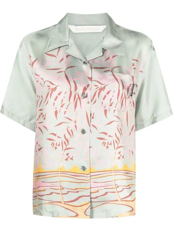 Palm Angels Graphic-print Short-sleeve Shirt