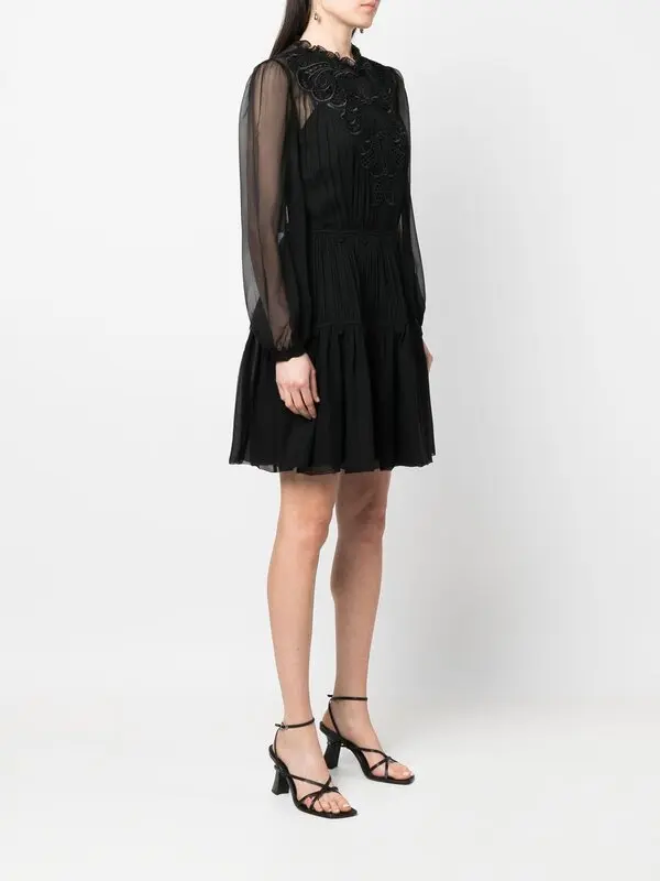 Alberta Ferretti Long-sleeve Shift Dress