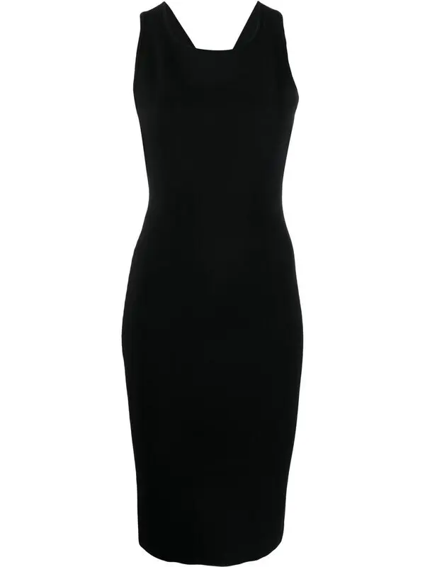 YVES SALOMON Ribbed Midi Dress