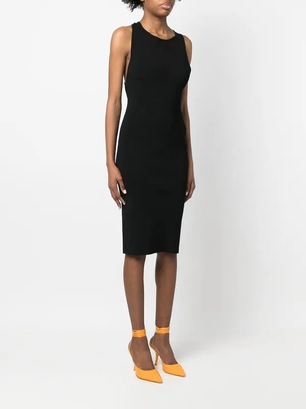 YVES SALOMON Ribbed Midi Dress