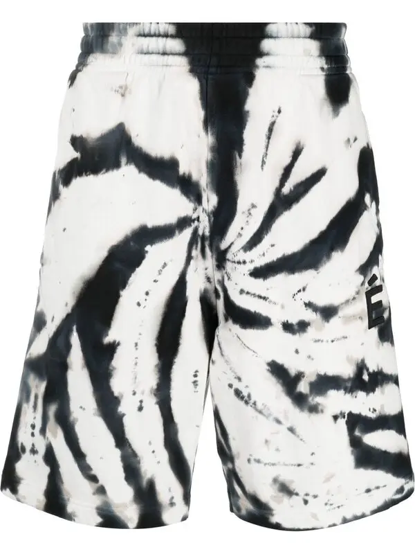 ÉTUDES STUDIO Tie-dye Organic Cotton Shorts - Neutrals