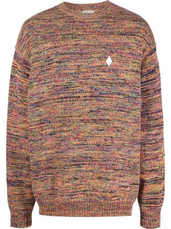 COUNTY OF MILAN Marcelo Burlon Logo-embroidered Knitted Jumper