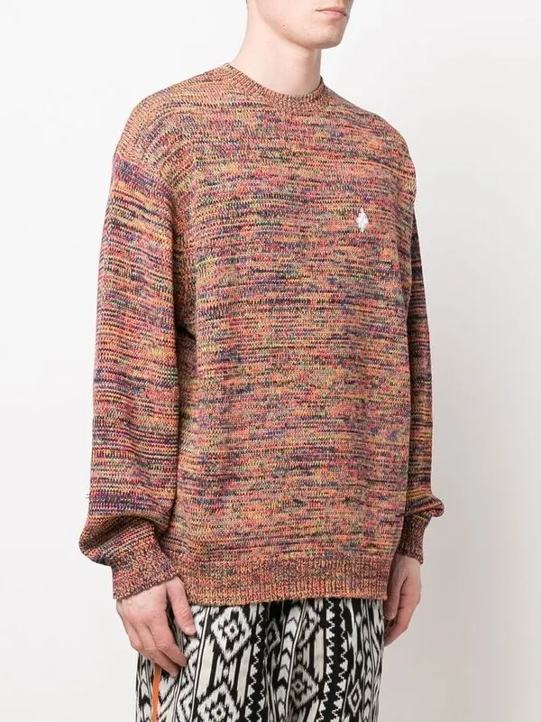 COUNTY OF MILAN Marcelo Burlon Logo-embroidered Knitted Jumper