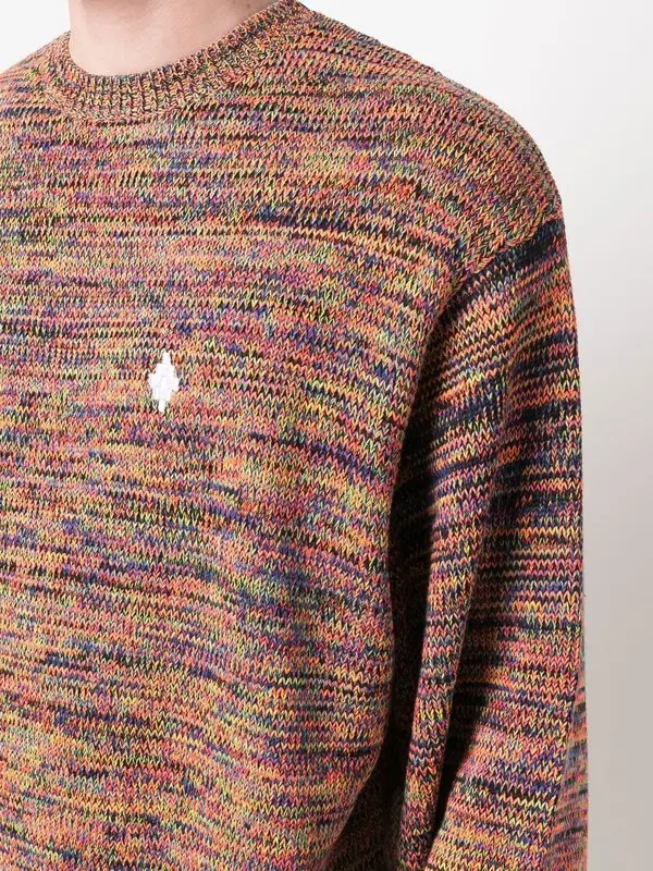 COUNTY OF MILAN Marcelo Burlon Logo-embroidered Knitted Jumper