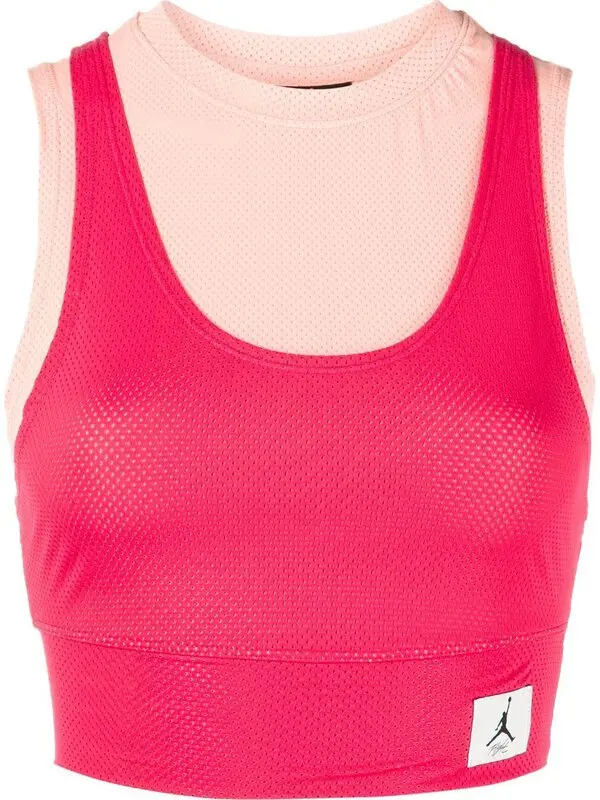 JORDAN Logo-patch Cropped Vest