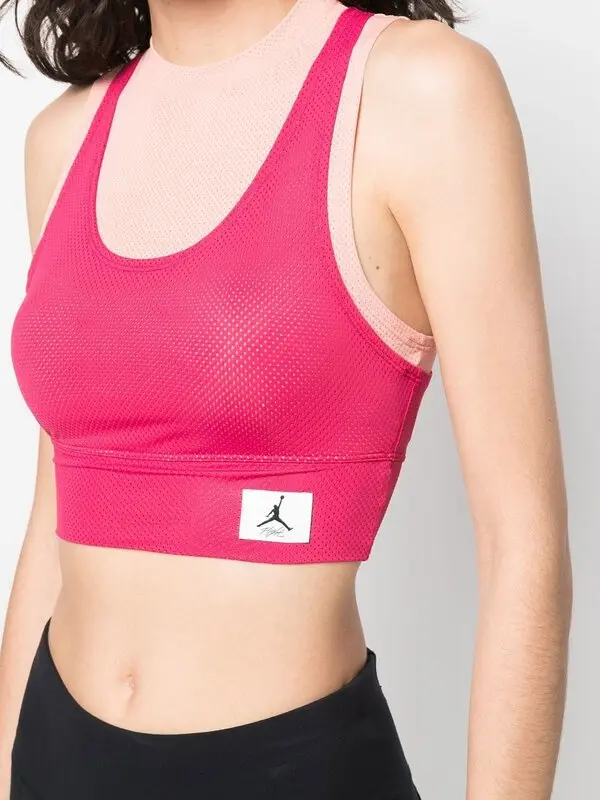 JORDAN Logo-patch Cropped Vest