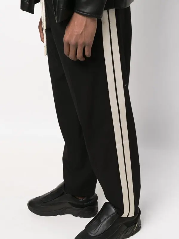 Palm Angels Side-stripe Straight-leg Trousers