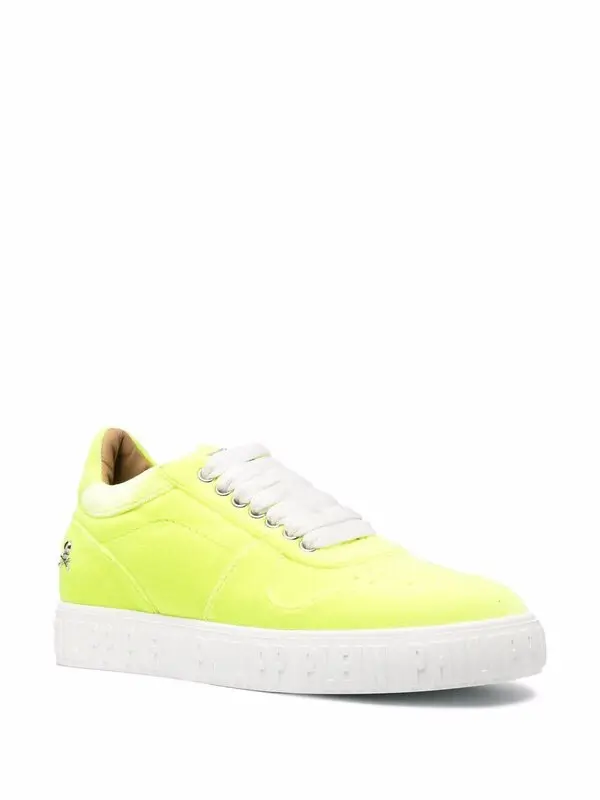 Philipp Plein King Power Velvet Sneakers - Yellow