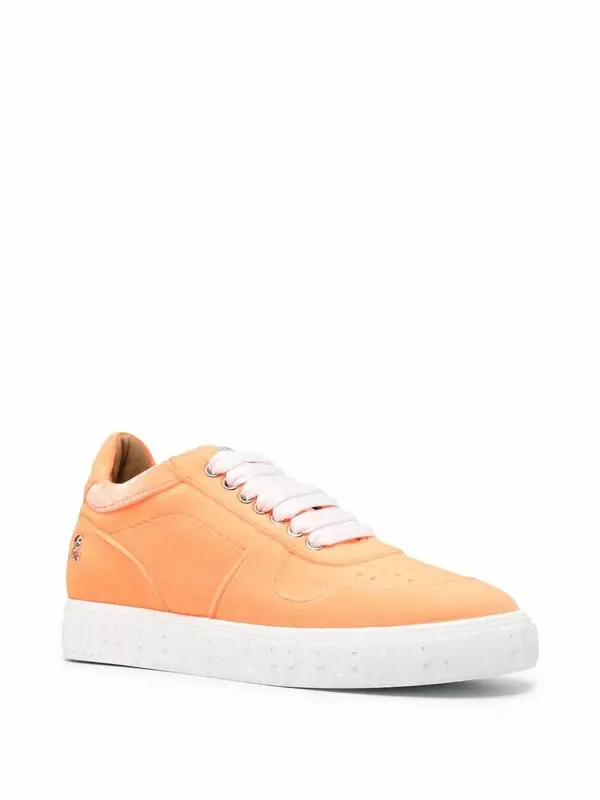Philipp Plein King Power Velvet Sneakers - Orange