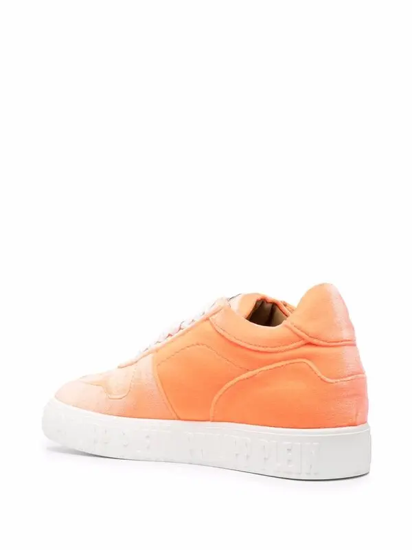 Philipp Plein King Power Velvet Sneakers - Orange