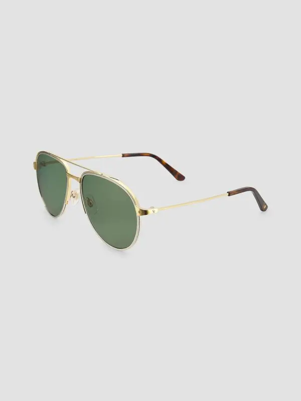 Cartier Santos De 59mm Aviator Sunglasses
