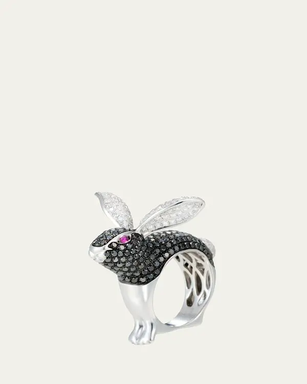 MIO HARUTAKA 18k Diamond Bunny Ring