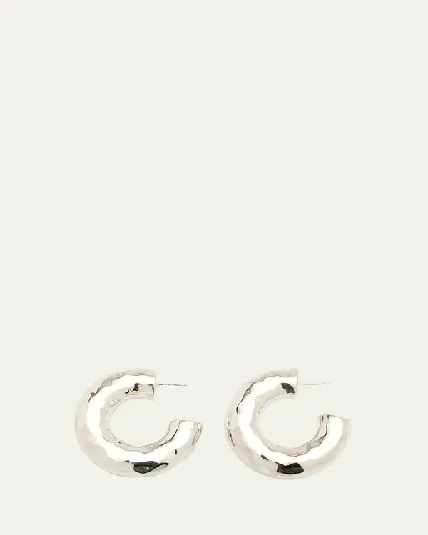 Ippolita Hammered Sterling Hoop Earrings