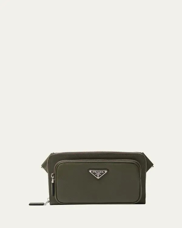 Prada Saffiano Belt Bag - Green