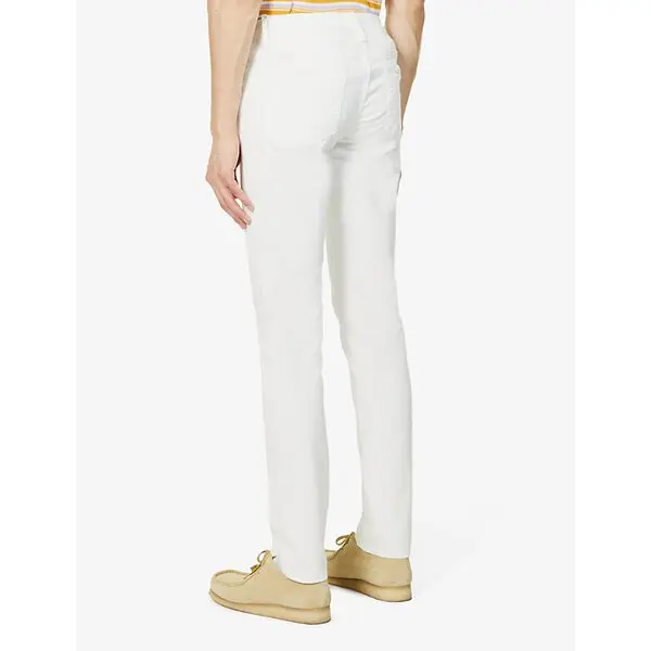 FRAME L'homme Slim-fit Tapered Stretch-denim Jeans - Whisper White