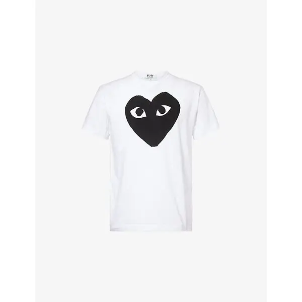 Play Comme Des Garcon Heart Logo T-shirt - White