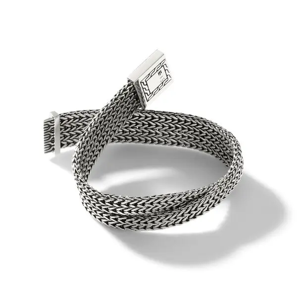 John Hardy Rata Chain Crossover Bracelet 12mm