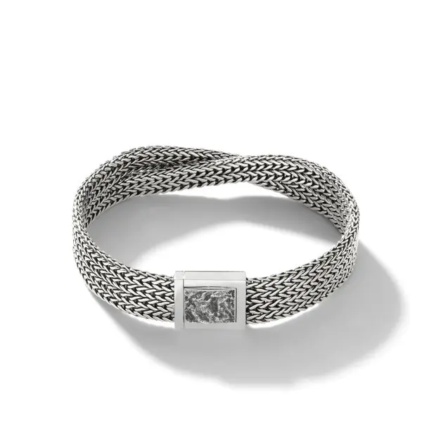 John Hardy Rata Chain Crossover Bracelet 12mm