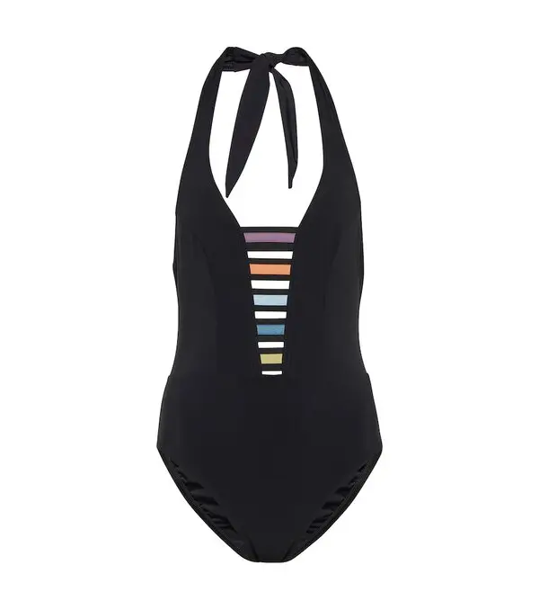 KARLA COLLETTO Beatrix Halterneck One Piece Swimsuit - Black
