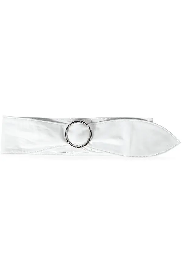 IRO White Leather belt, 85 IRO FALL WINTER 23 COLLECTION | EMBELLA SUEDE BELT main image 2