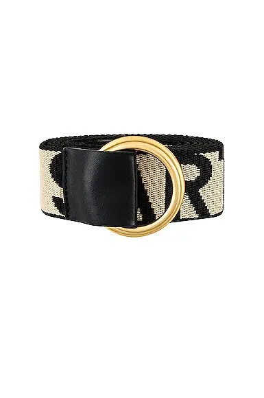 Stella Mccartney Monogram Fabric Belt In Grey In Ecru  display picture 1