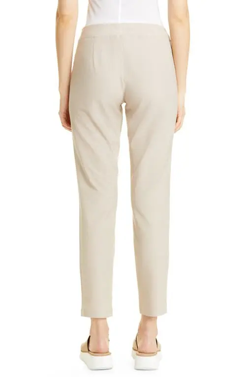 Eileen Fisher Slim Knit Ankle Pants - Wheat
