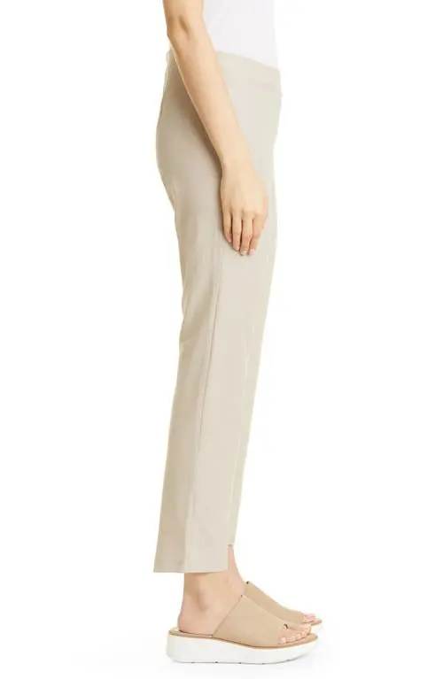 Eileen Fisher Slim Knit Ankle Pants - Wheat