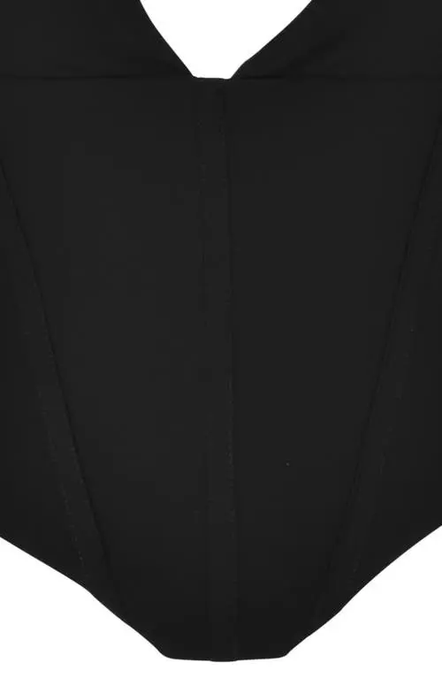 House Of Cb Florian Chiffon Corset Top