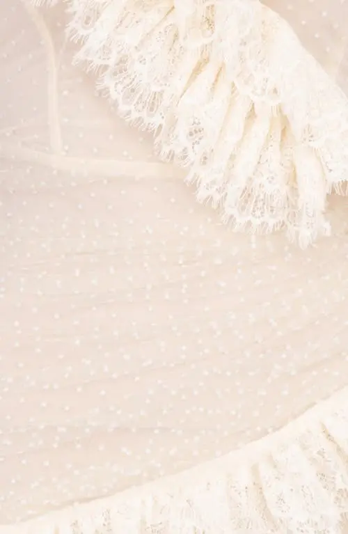 House Of Cb Sorrel Tulle Mini Dress - Ivory | Editorialist
