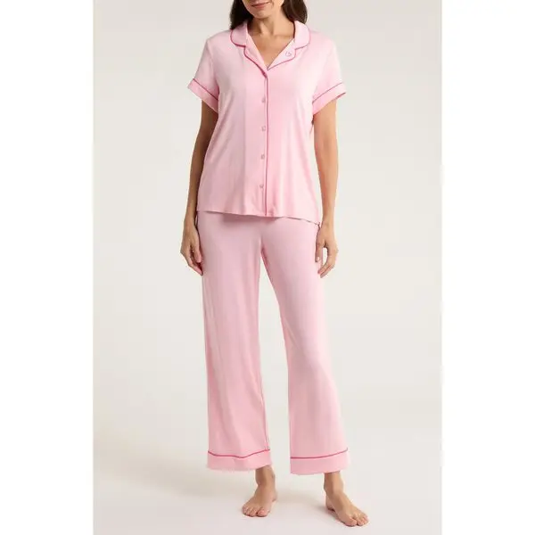 Nordstrom Moonlight Eco Crop Pajamas - Pink Candy