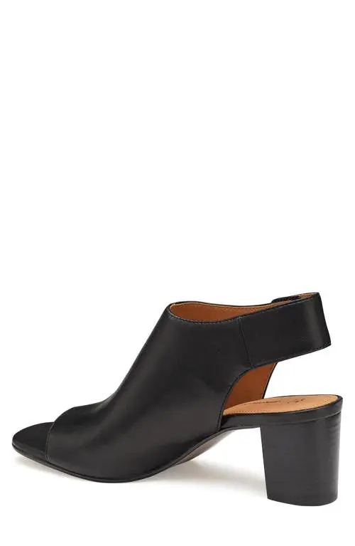 Johnston & Murphy Evelyn Open Toe Bootie - Black Glove