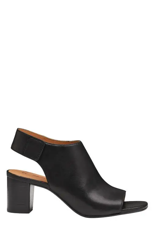 Johnston & Murphy Evelyn Open Toe Bootie - Black Glove