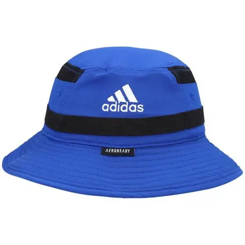 Adidas Kansas Jayhawks Sideline Aeroready Bucket Hat - Royal