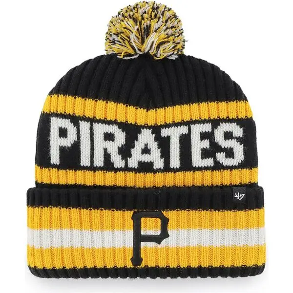 '47 Pittsburgh Pirates Bering Cuffed Knit Hat With Pom