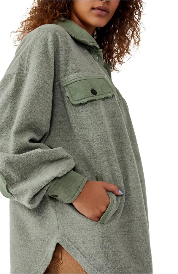Free People We The Free Ruby Fleece Shirt Jacket