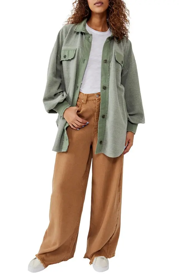 Free People We The Free Ruby Fleece Shirt Jacket